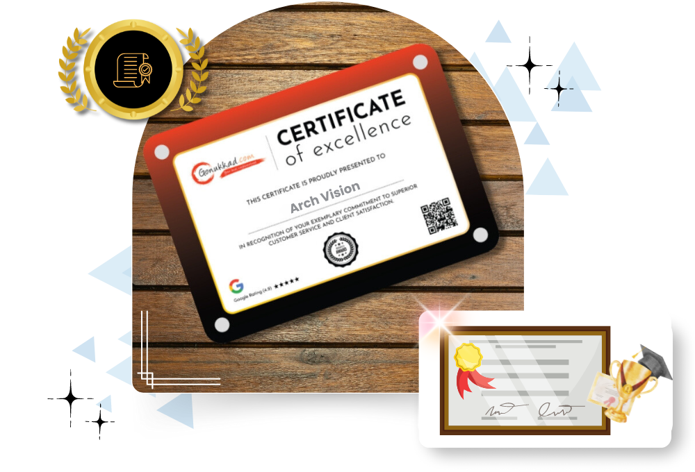 Custom Certificate of Excellence Design Services for Brand - Gonukkad